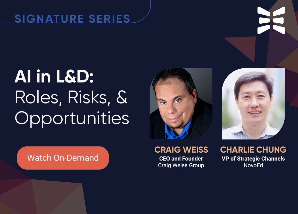Craig Weiss: Impact & Possibilities of AI in Learning & Development— NovoEd